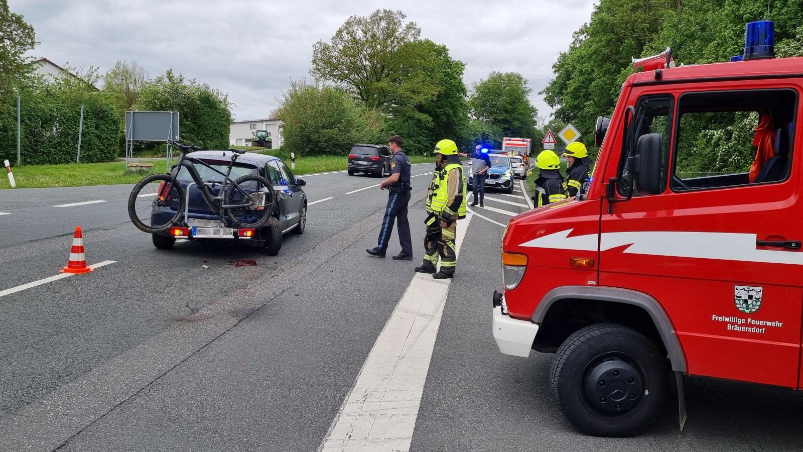 Hoher Blechschaden bei Unfall auf der B8 bei Bräuersdorf | FLZ.de