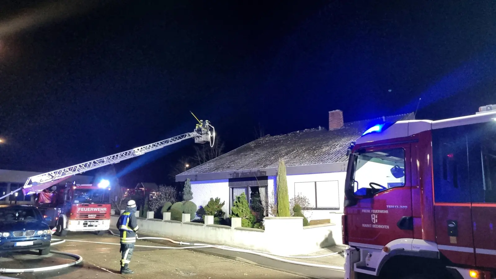 Feuer auf dem Dach: Kamin verursacht Brand in Bechhofen | FLZ.de