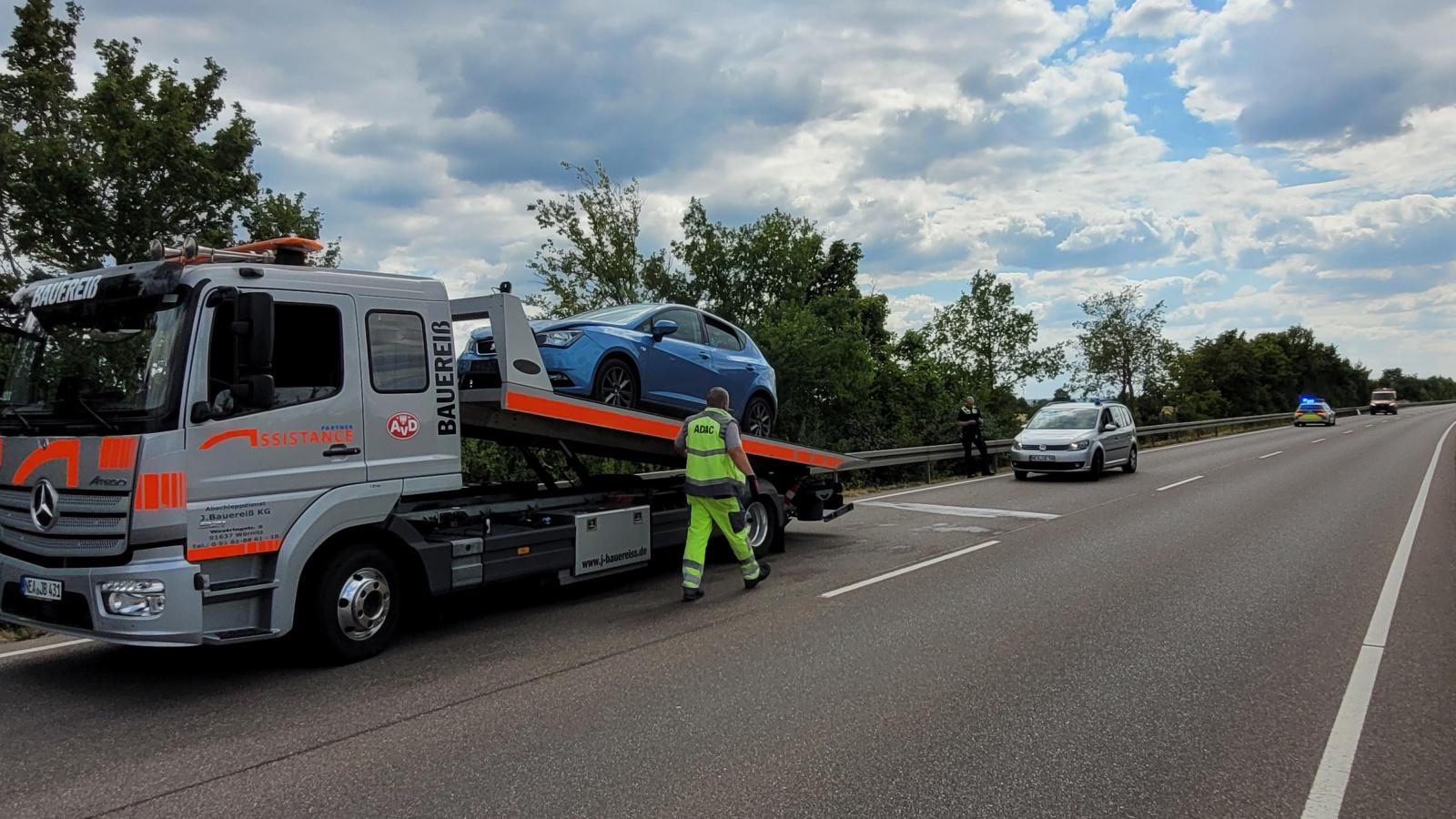 Autobahn A6 bei Lichtenau nach Unfall stundenlang gesperrt | FLZ.de