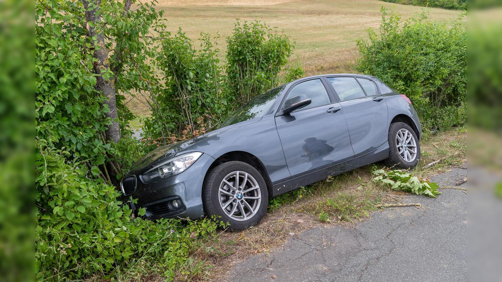 Leitplanke katapultiert Auto über Radweg ins Gebüsch | FLZ.de